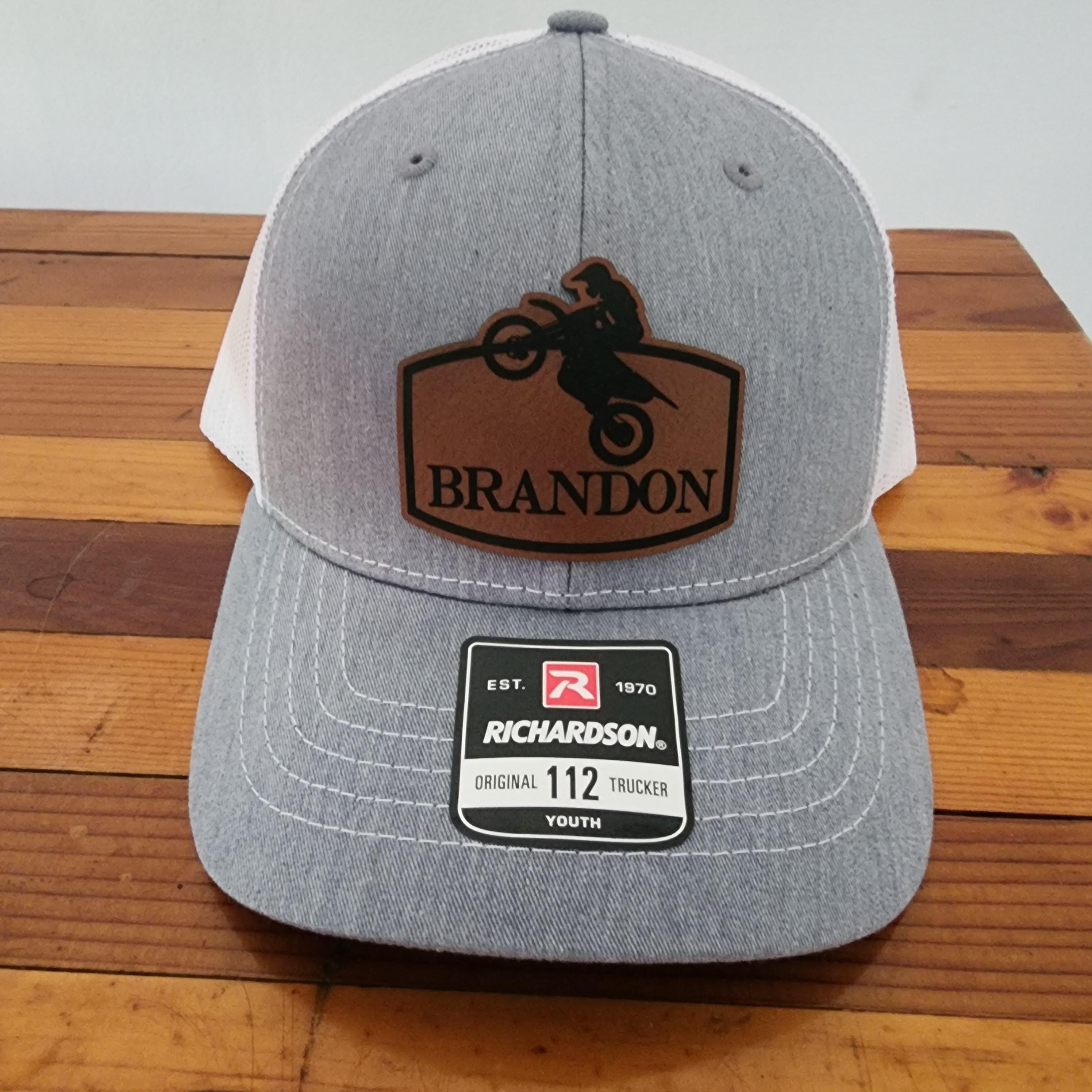 Personalized Kids Name Richardson 112 Dirk Bike Hat Birthday Christmas